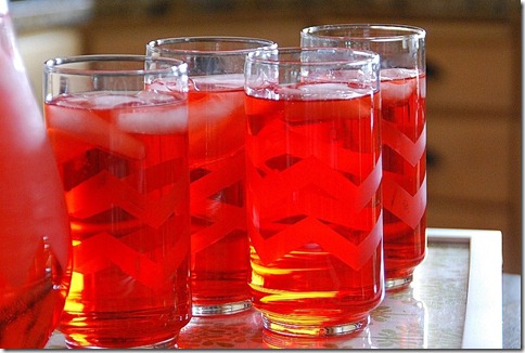 Etched Chevron Glasses and Pitcher {Tutorial}